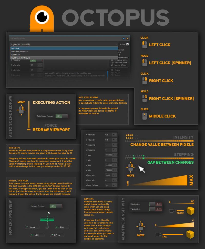 OCTOPUS 2 – Cheat sheet – Command Editor – RapidMXS